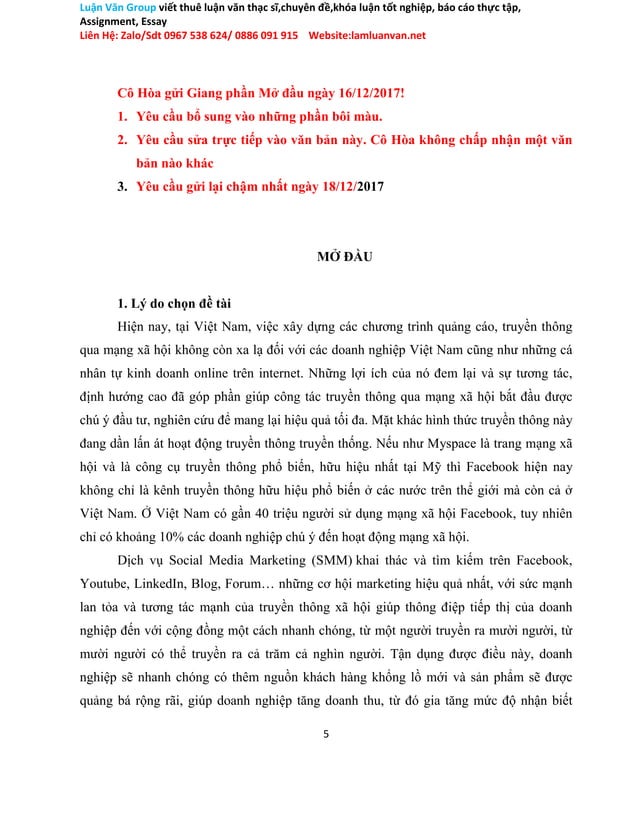 Hoạt động truyền thông qua mạng xã hội của các công ty BHNT hàng đầu việt nam hiện nay | DOCX
