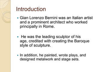 Gian Lorenzo Bernini | PPTX