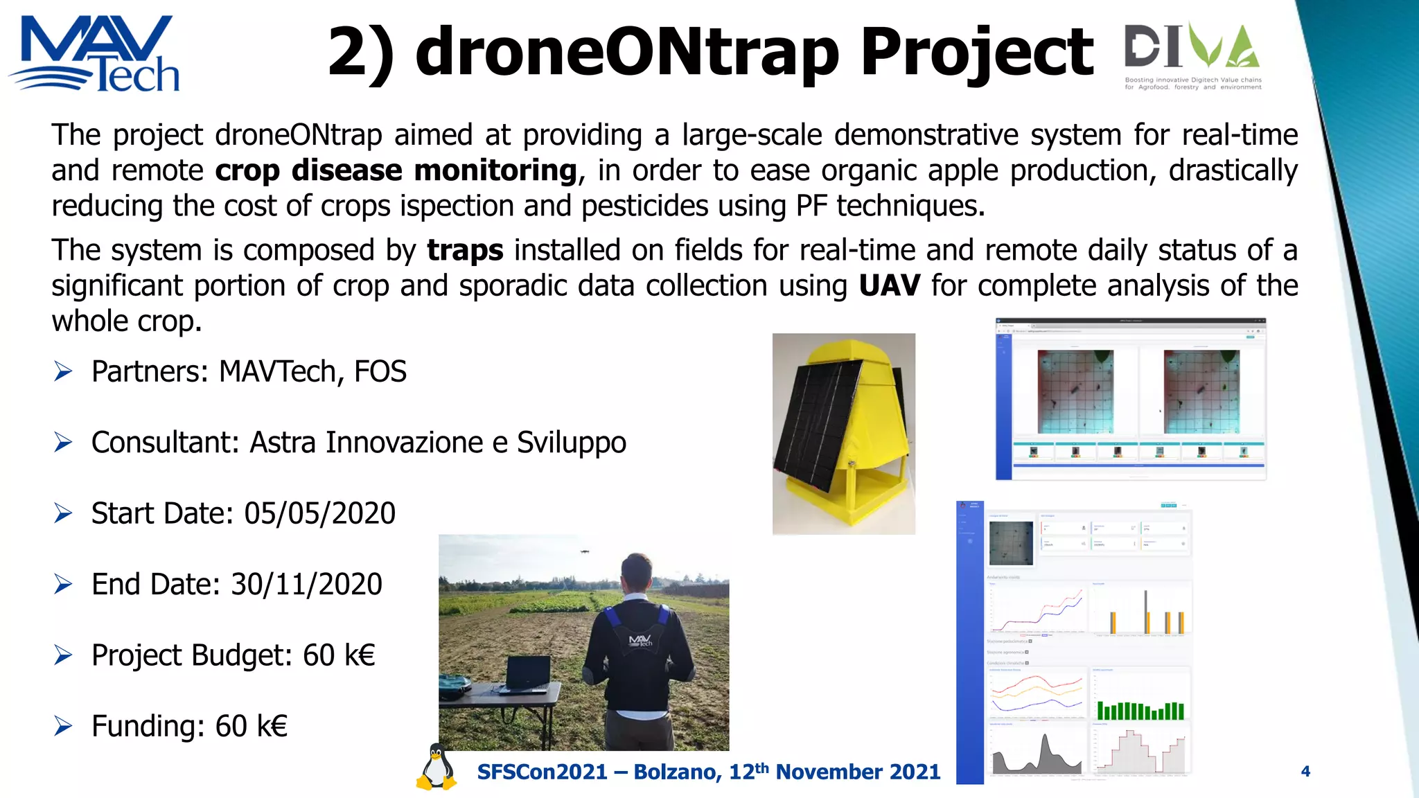 SFScon21 - Gianluca Ristorto - droneONtrap project – Integration of ...