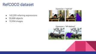 Generation of Synthetic Referring Expressions for Object Segmentation in Videos | PPT