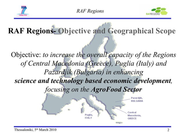 The RAF Regions project and beyond | PPT