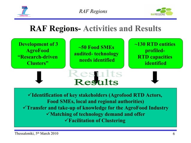 The RAF Regions project and beyond | PPT