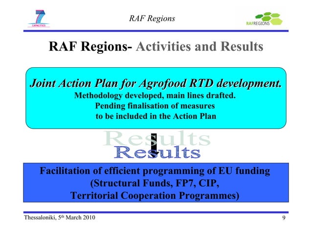 The RAF Regions project and beyond | PPT