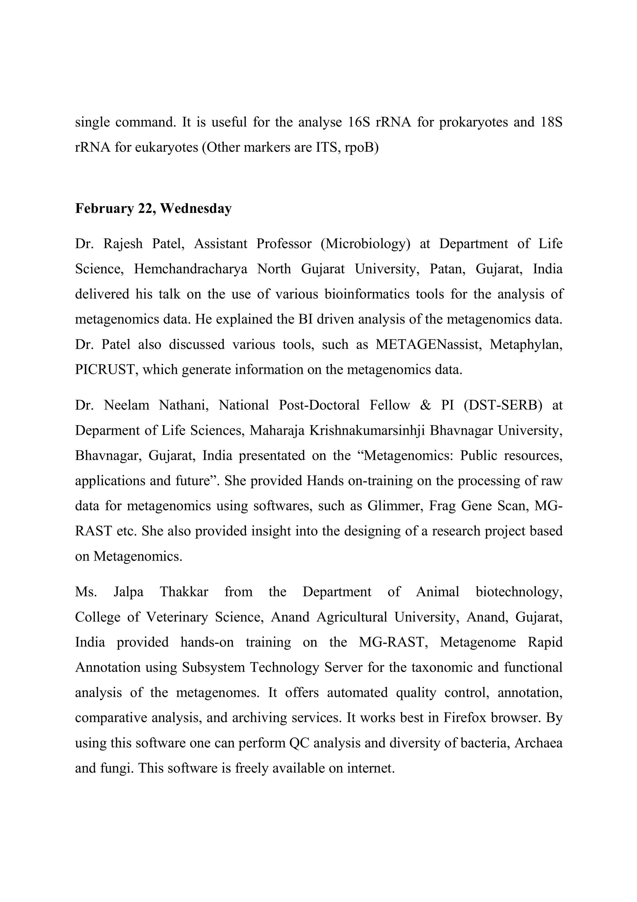 GiAN Program report: GIAN (GLOBAL INITIATIVES OF ACADEMIC NETWORK ...