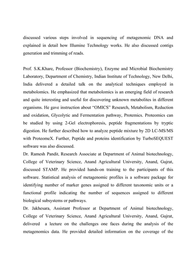 Gian Program Report Gian Global Initiatives Of Academic Network Short Term Course On