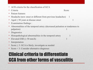 Giant cell arteritis disease presentation.pptx