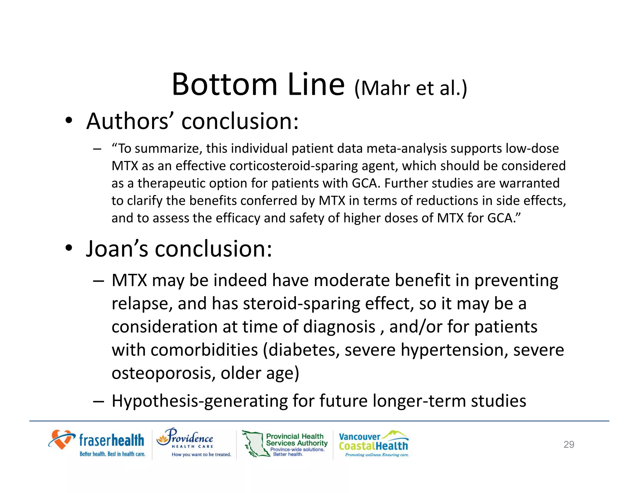 Giant-Cell Arteritis: What's the evidence for steroid-sparing therapies ...