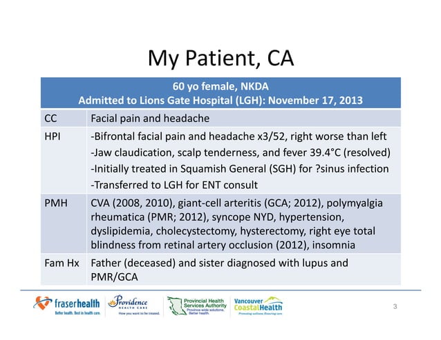 Giant-Cell Arteritis: What's the evidence for steroid-sparing therapies? (Case Presentation ...