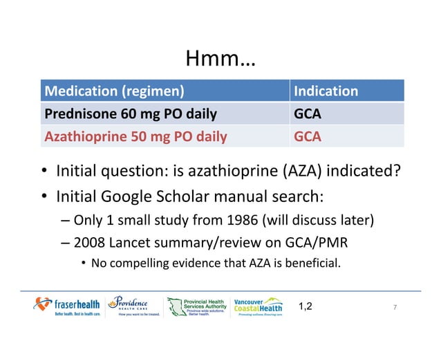 Giant-Cell Arteritis: What's the evidence for steroid-sparing therapies? (Case Presentation ...