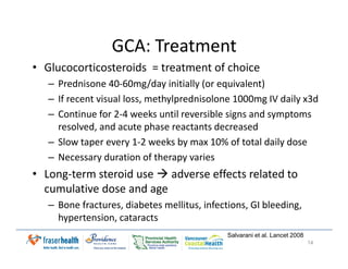 Giant-Cell Arteritis: What's the evidence for steroid-sparing therapies ...