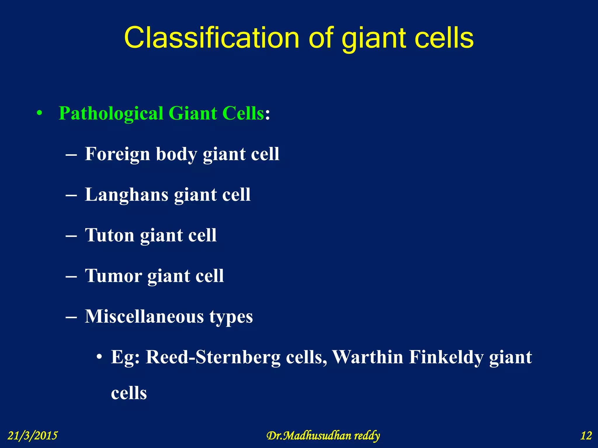 Giant cell formation and function ppt | PPTX
