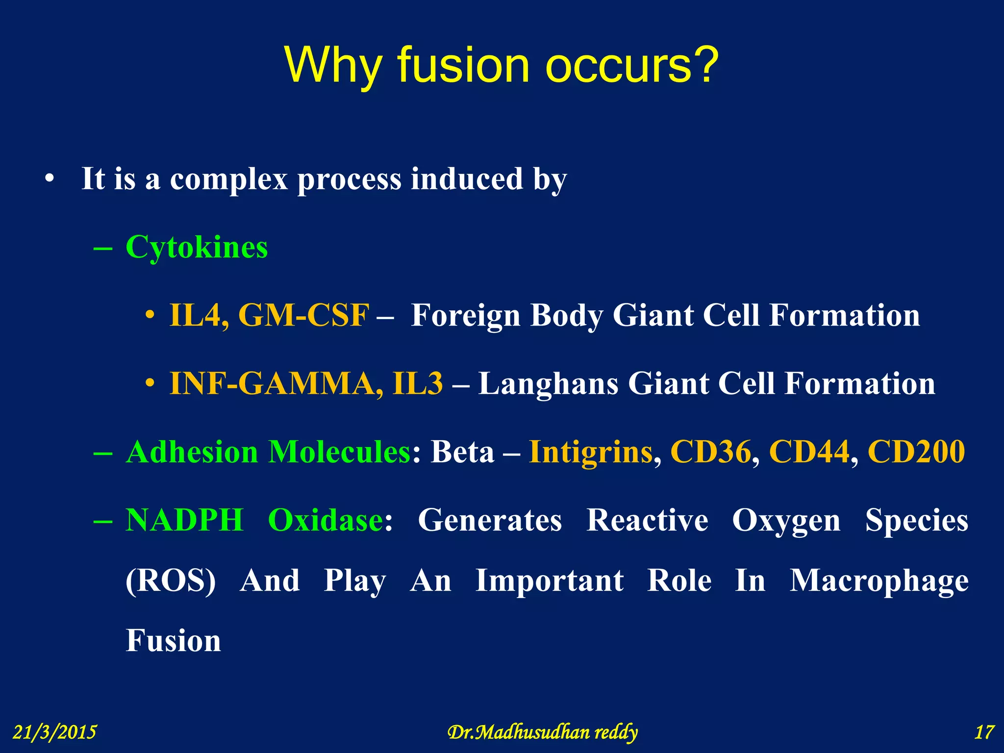 Giant cell formation and function ppt | PPTX
