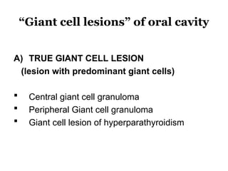 GIANT CELL LESION OF MAXILLOFACIAL REGION.ppt