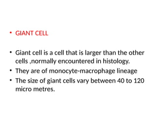 giant cell lesions bone.pptx for patholgy pgs | PPTX