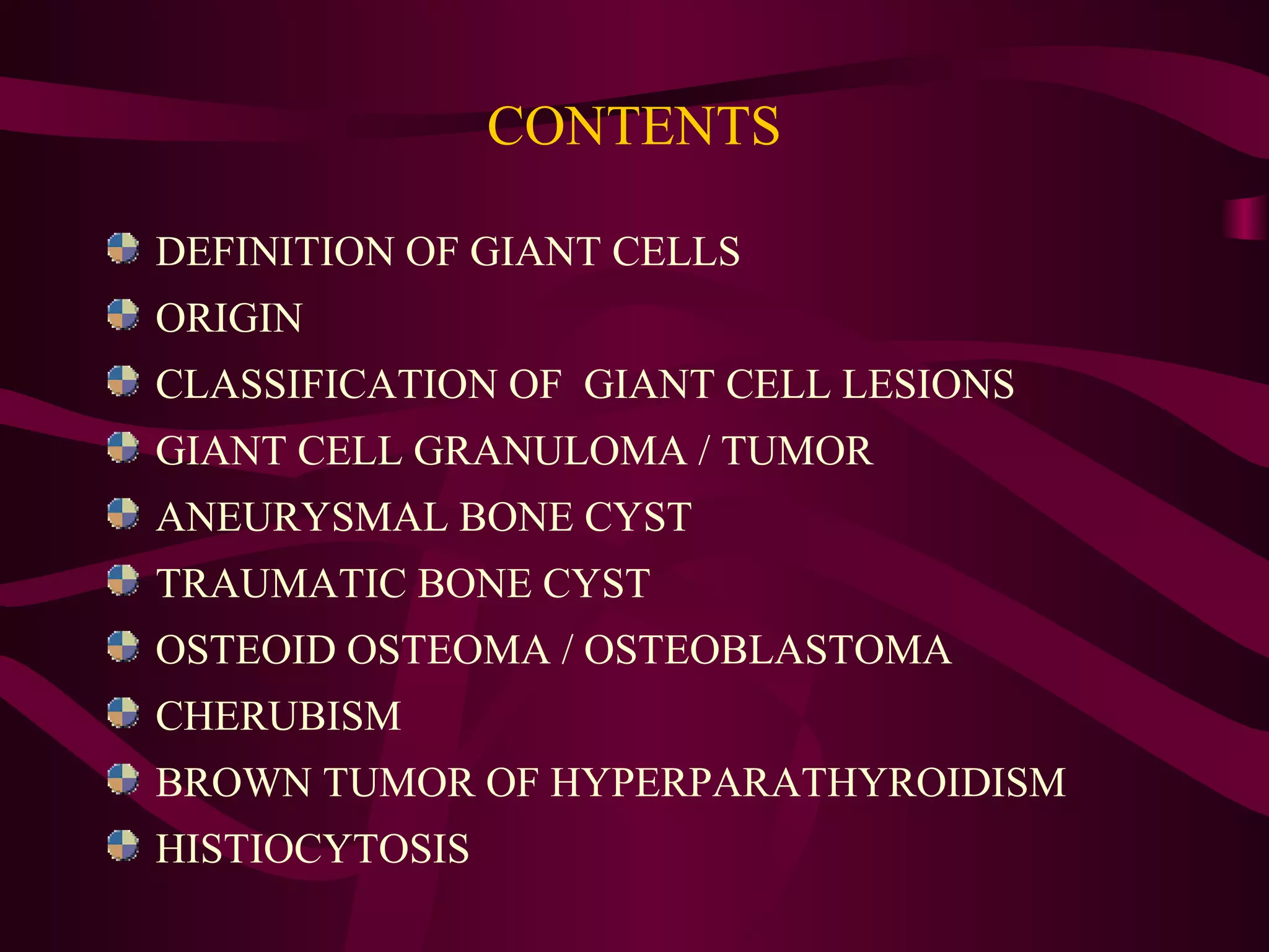 Giant cell lesion’s of jaw | PPT
