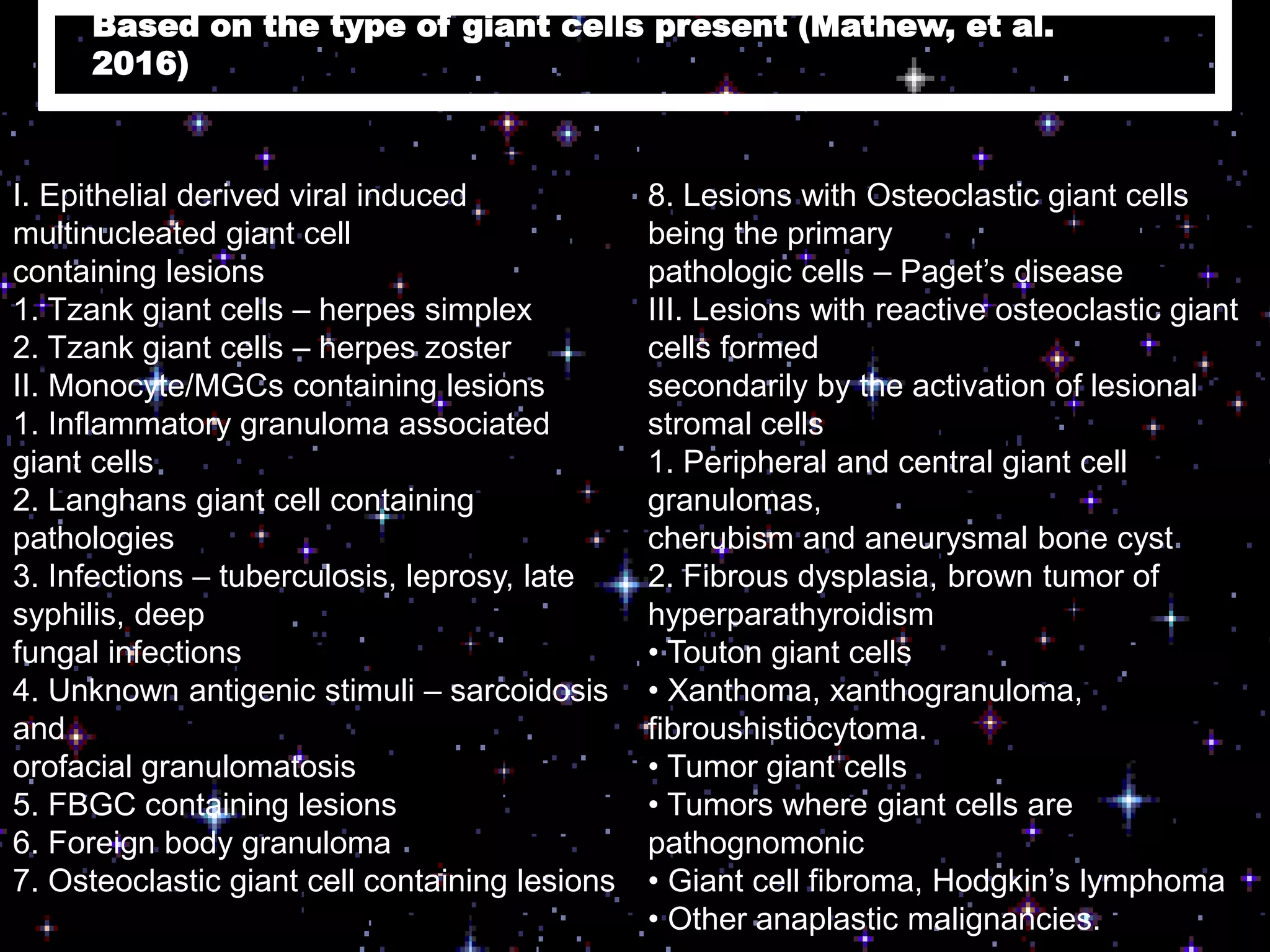 Giant cells | PPTX