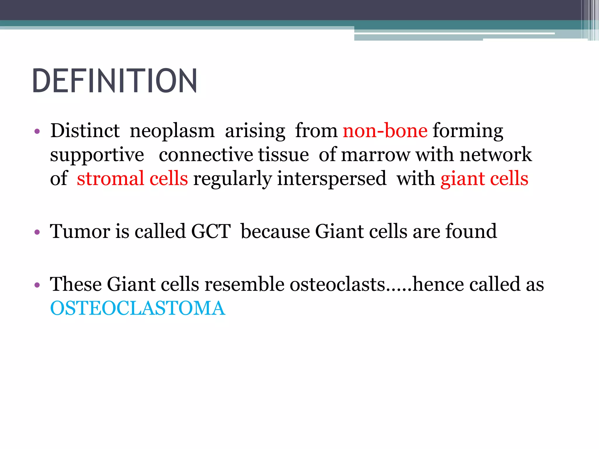 Giant cell tumor | PPTX