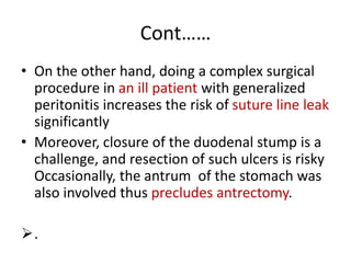 Giant Duodenal perforation Management.pptx