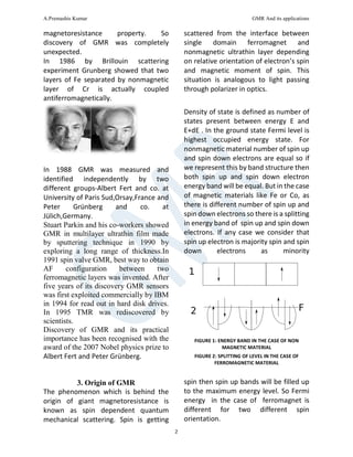 Giant magnetoresistance and their applications | PDF