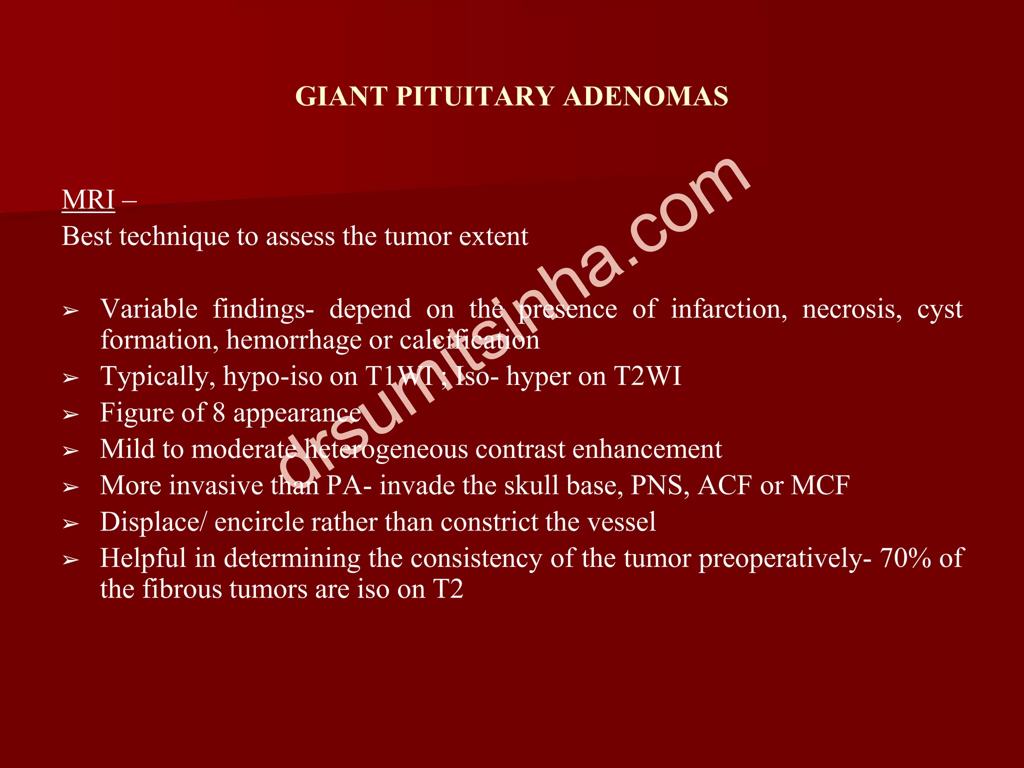 Giant pituitary adenomas.ppt | Endocrine and Metabolic Diseases ...
