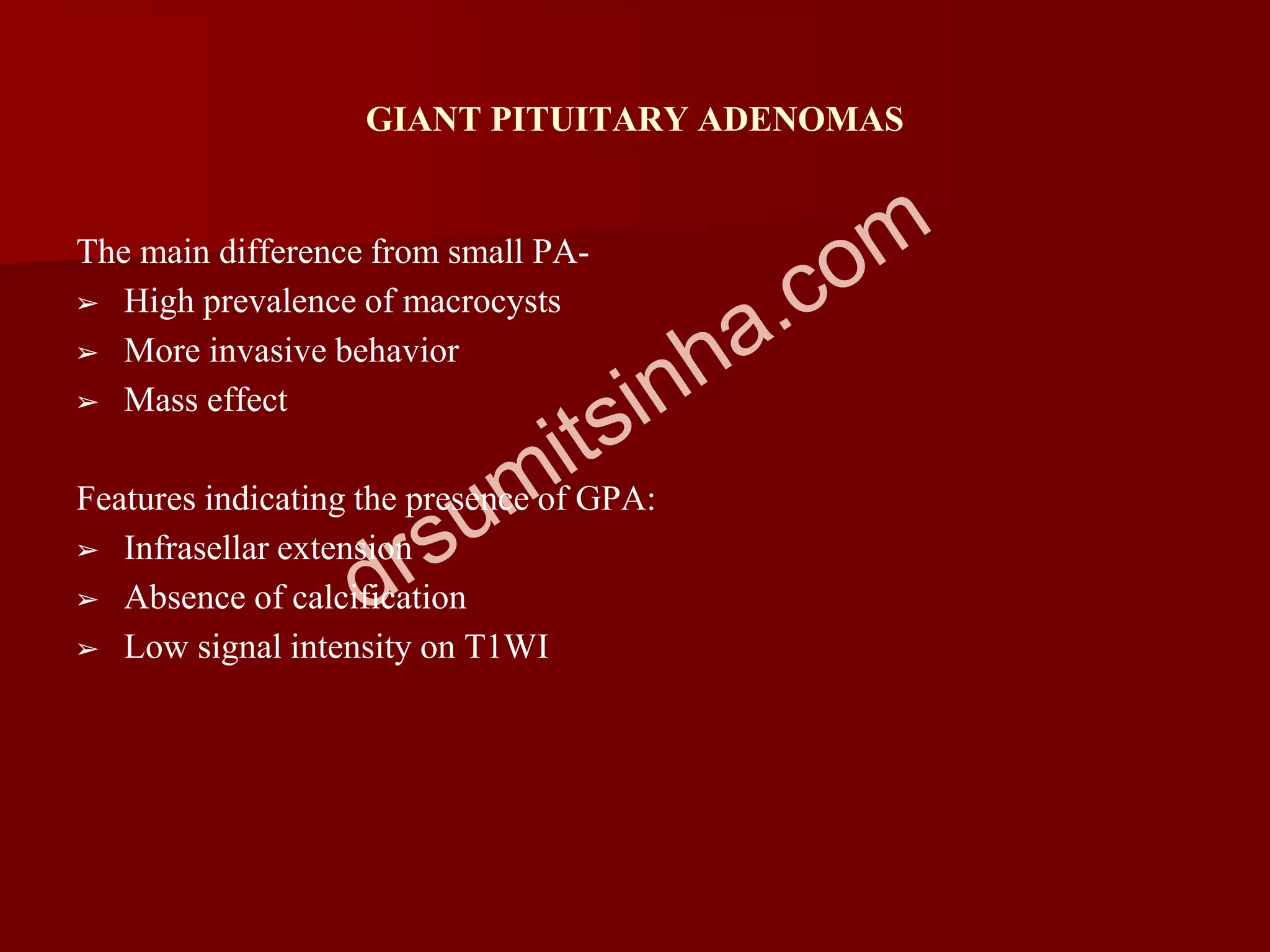 Giant pituitary adenomas.ppt | Endocrine and Metabolic Diseases ...