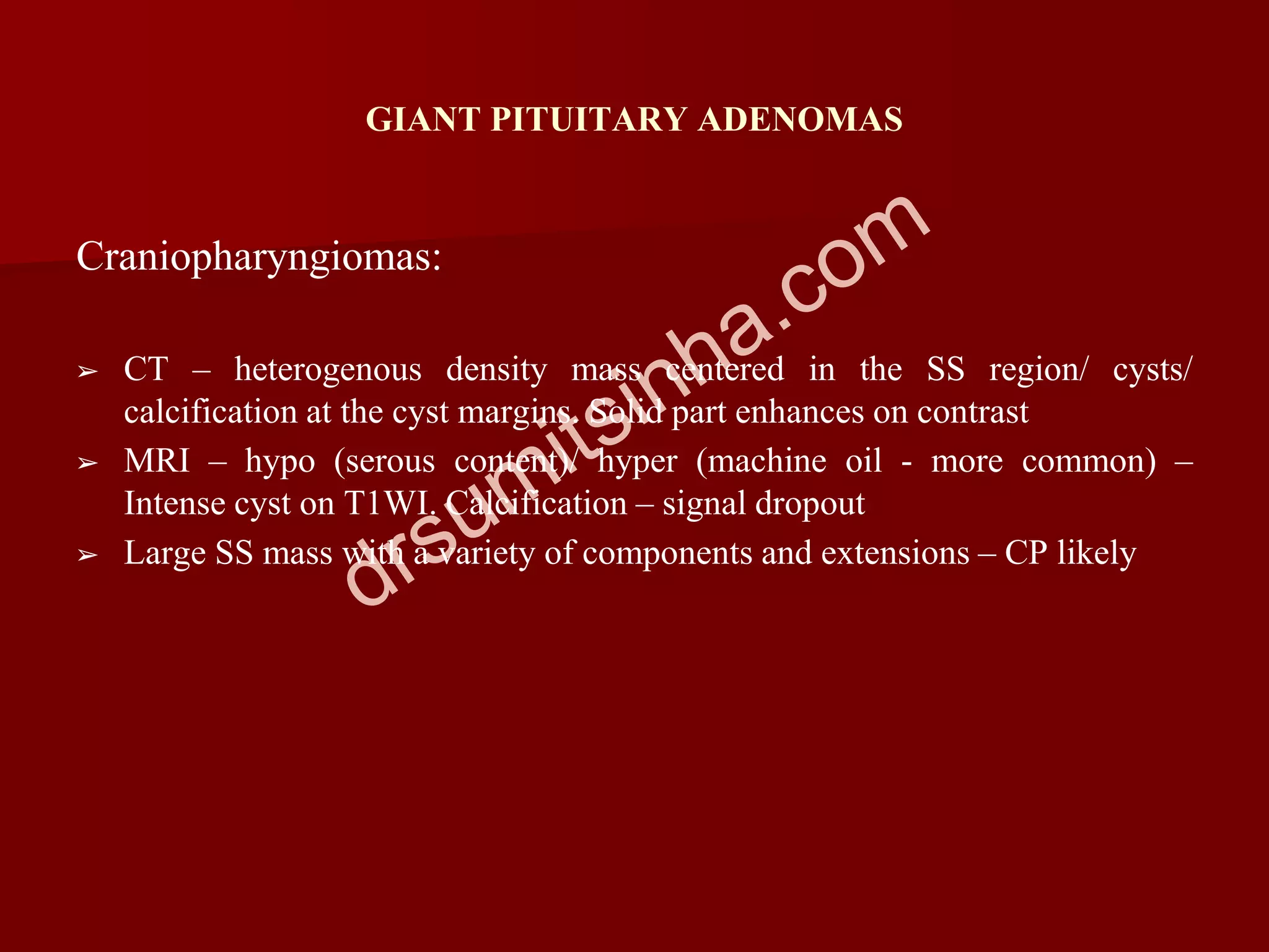 Giant pituitary adenomas.ppt | Endocrine and Metabolic Diseases ...