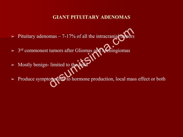 Giant pituitary adenomas.ppt | Endocrine and Metabolic Diseases ...