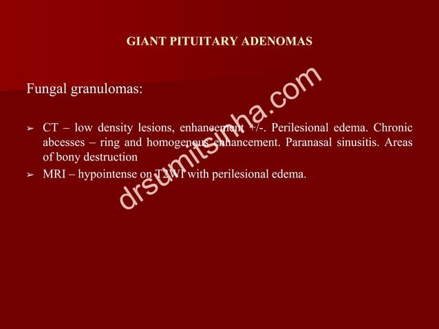 Giant pituitary adenomas.ppt | Endocrine and Metabolic Diseases ...