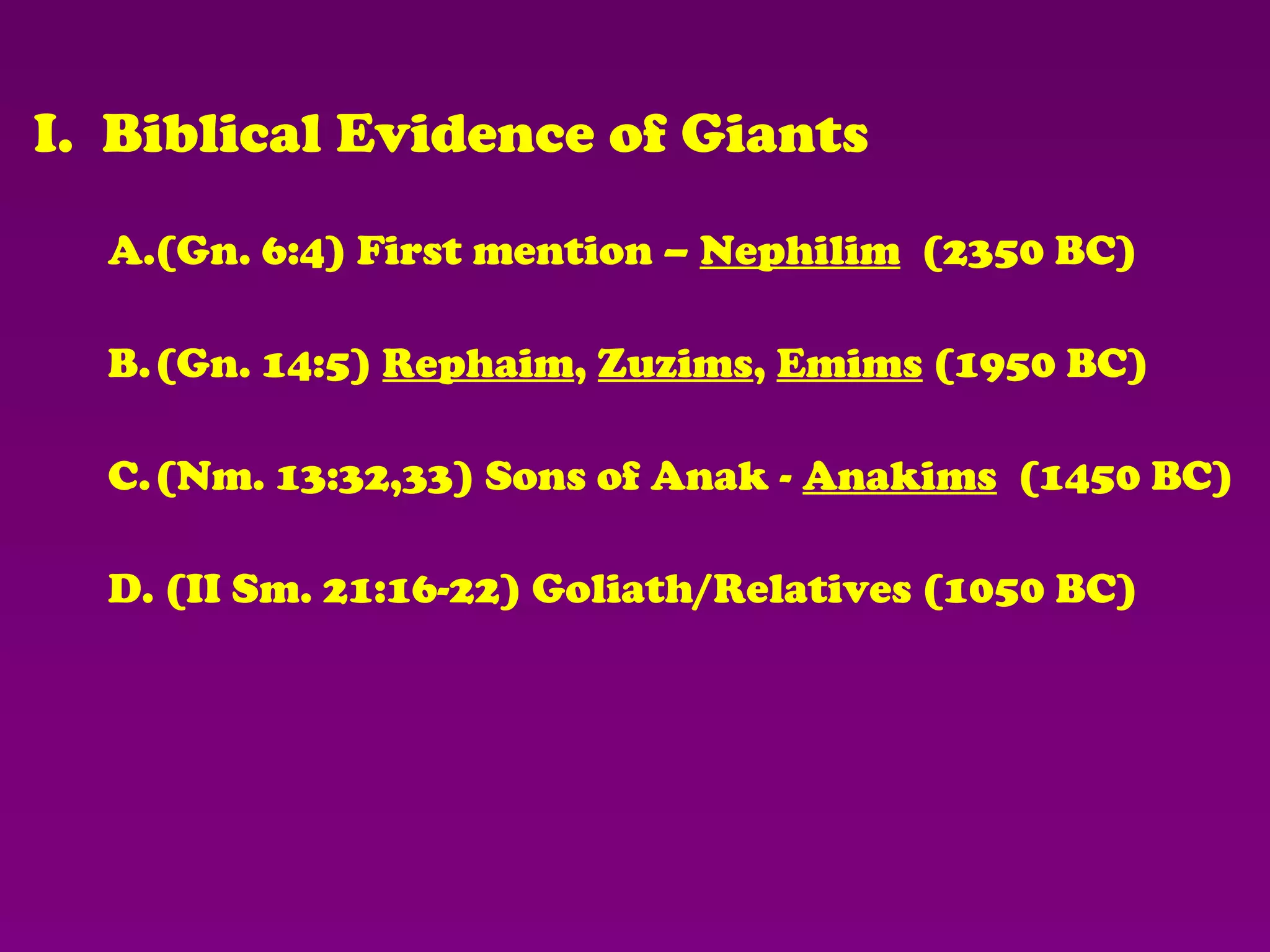 An Examination of Giants | PPT