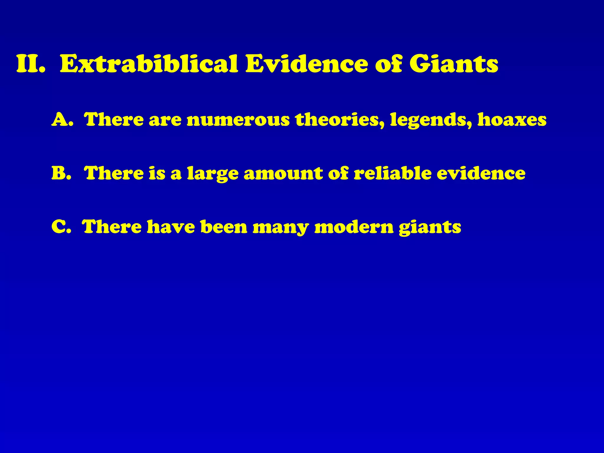 An Examination of Giants | PPT