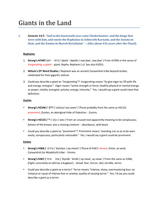 Giants in the land | PDF