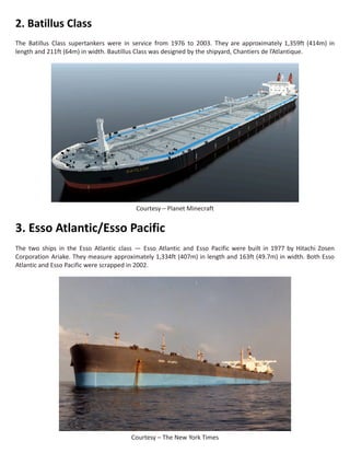 Giants of the Seas: The Biggest Ships in the World | PDF