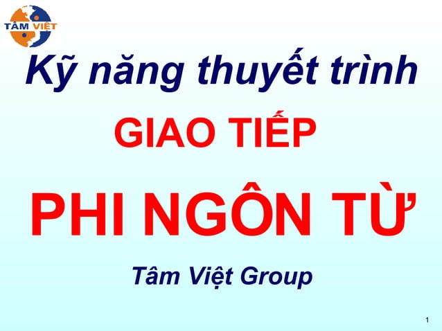 Giao tiep phi ngon tu | PPT