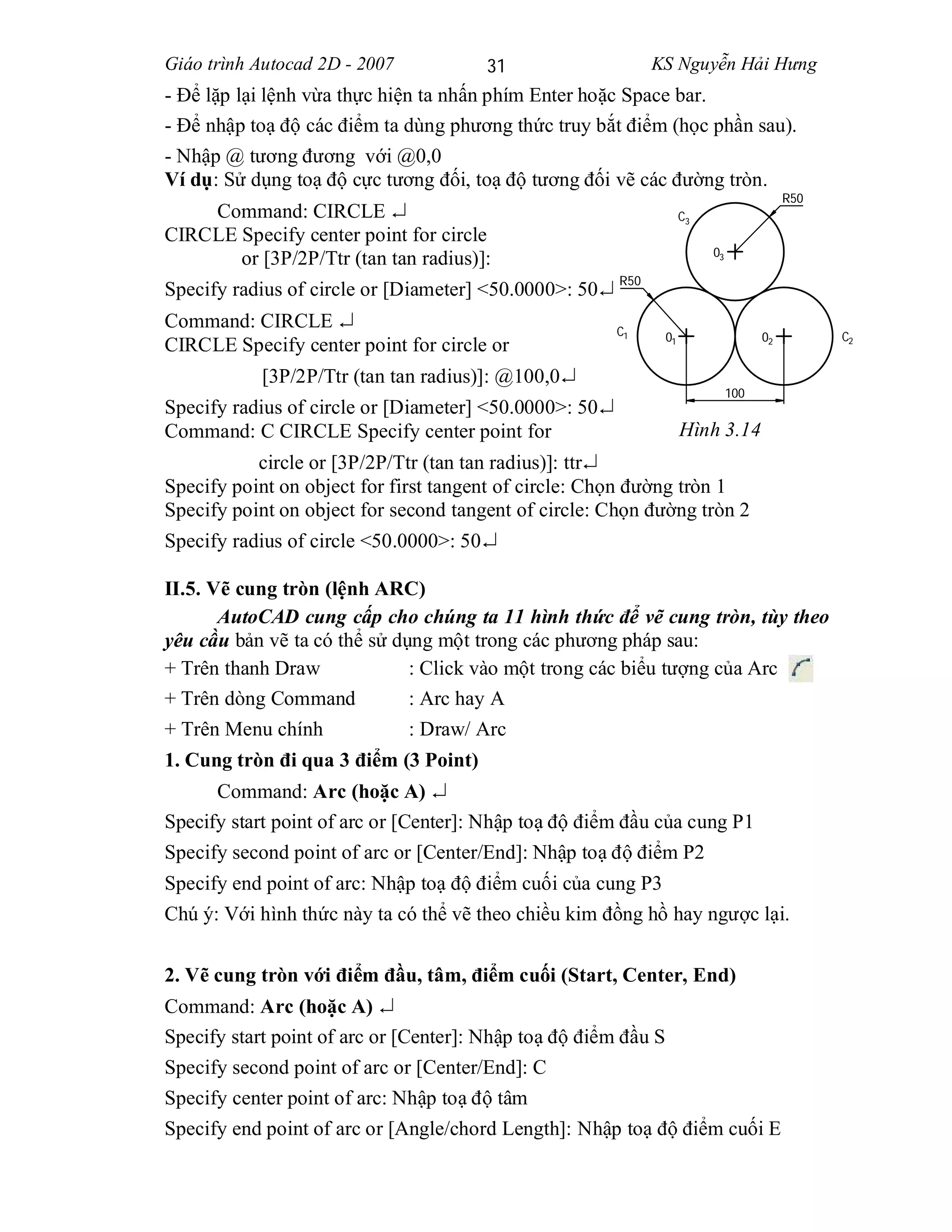 Giáo trình Autocad 2007 full Tiếng Việt | PDF