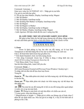 Giáo trình Autocad 2007 full Tiếng Việt | PDF