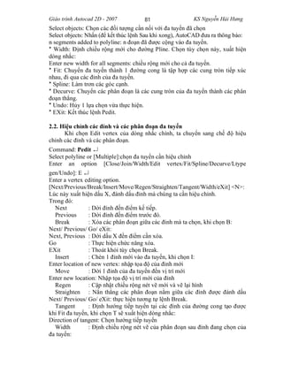 Giáo trình Autocad 2007 full Tiếng Việt | PDF