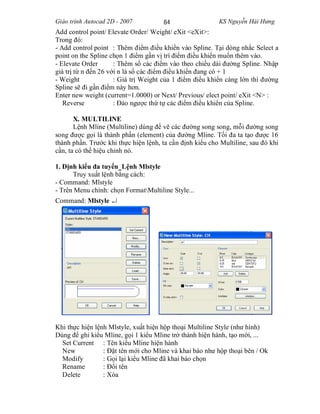 Giáo trình Autocad 2007 full Tiếng Việt | PDF