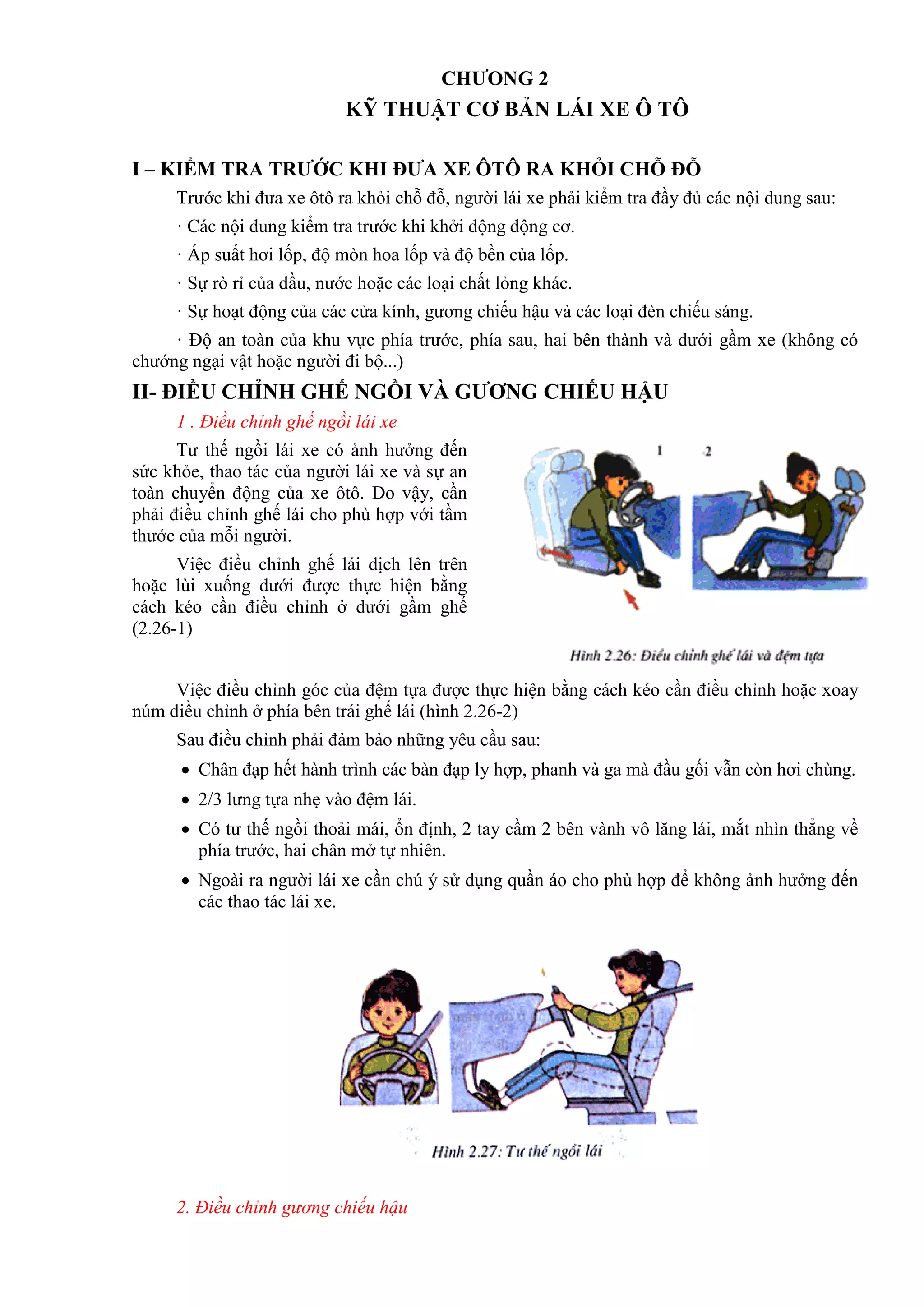 Giáo trình kỹ thuật lái xe ô tô dễ hiểu, đầy đủ | PDF