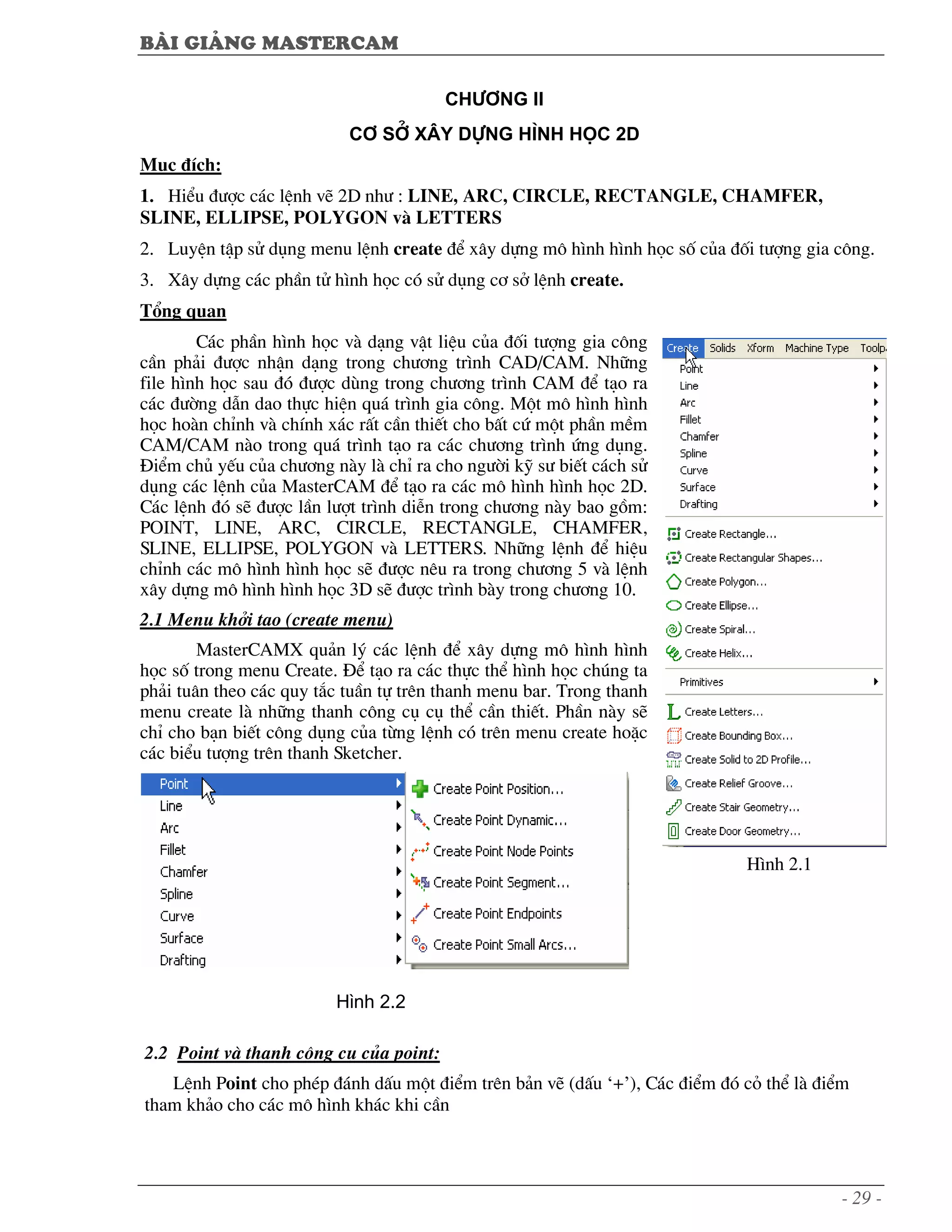 Giáo trình mastercam x5, x7, x9, x10 tiếng việt chi tiết | PDF