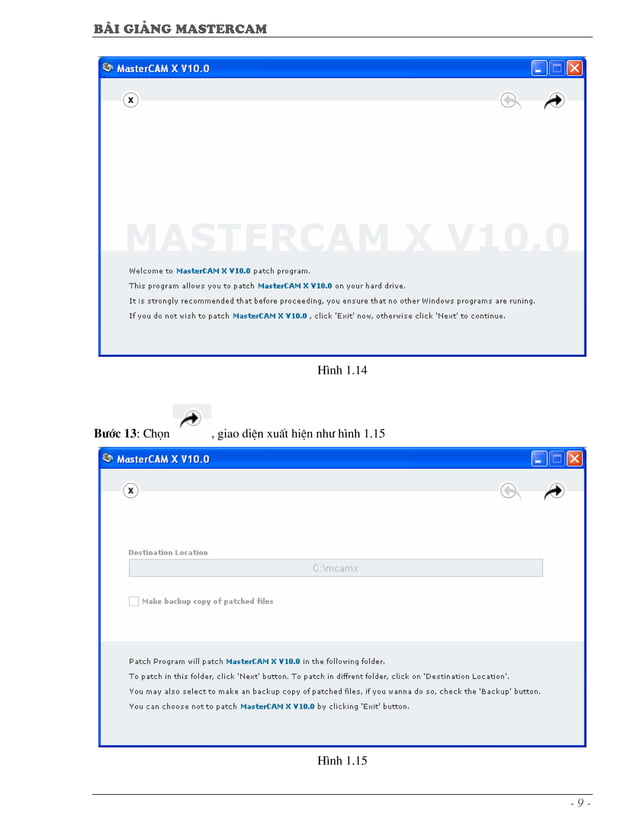 Giáo trình mastercam x5, x7, x9, x10 tiếng việt chi tiết | PDF