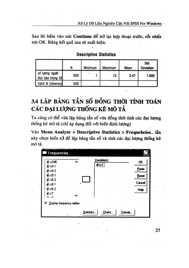 Giao trinh-xu-ly-du-lieu-nghien-cuu-voi-spss-for-windows | PDF