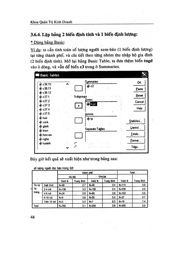 Giao trinh-xu-ly-du-lieu-nghien-cuu-voi-spss-for-windows | PDF
