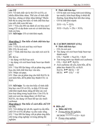 Giao an cacbon | DOCX