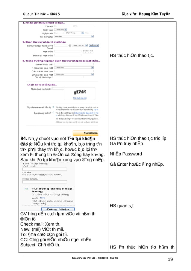 Giao an Tin hoc Lop 5 | PDF