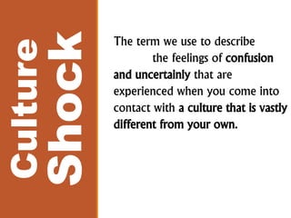 Culture shock presentation | PPTX