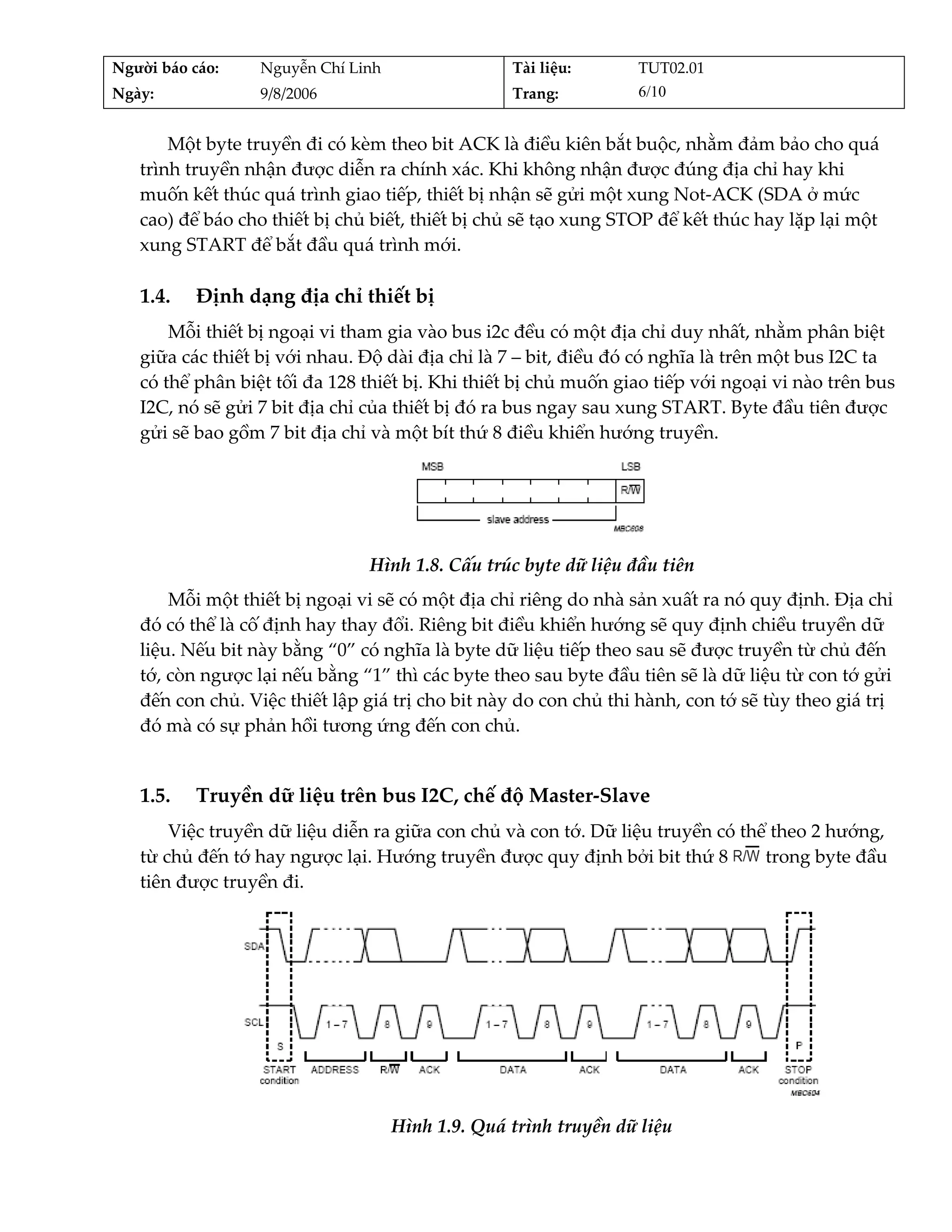 Giao tiep i2c | PDF