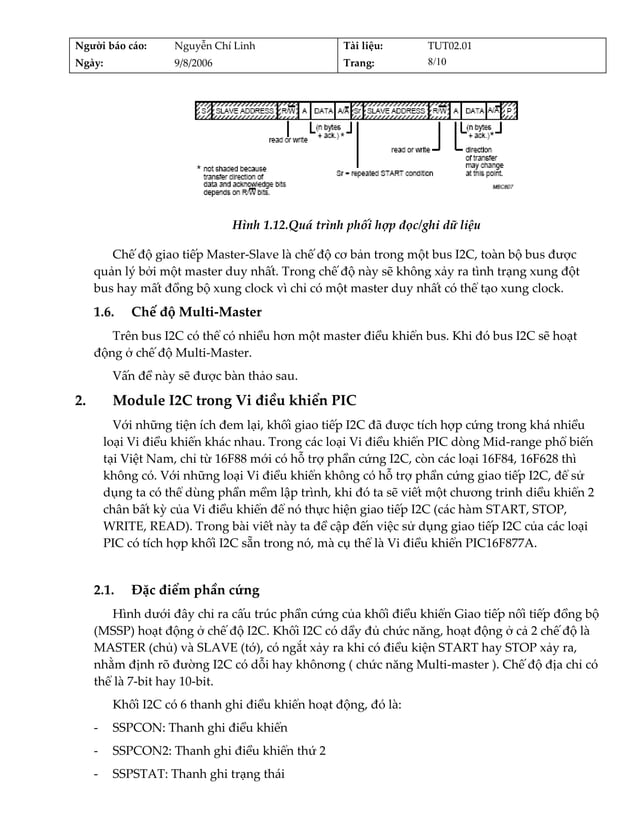 Giao tiep i2c | PDF