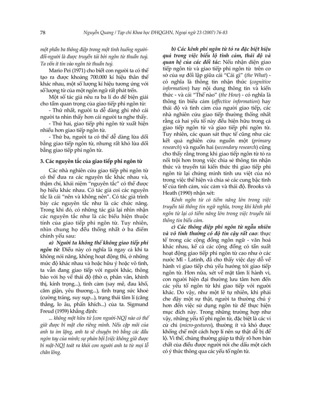 Giao tiep phi ngon ngu | PDF