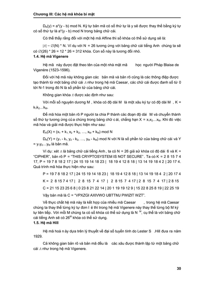 Giao trinh an toan bao mat thong tin | PDF