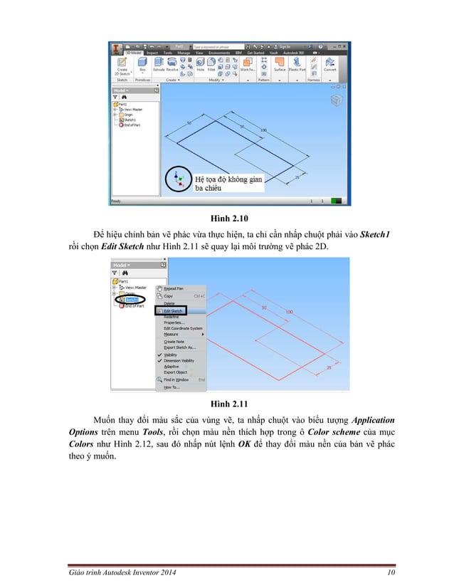 Giao trinh autodesk inventor 2014 | PDF